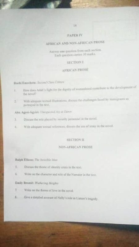 NECO 2024 Literature in English (Prose/OBJ) Questions and Answers NECO 2024 Literature in English (Prose/OBJ) Questions and Answers